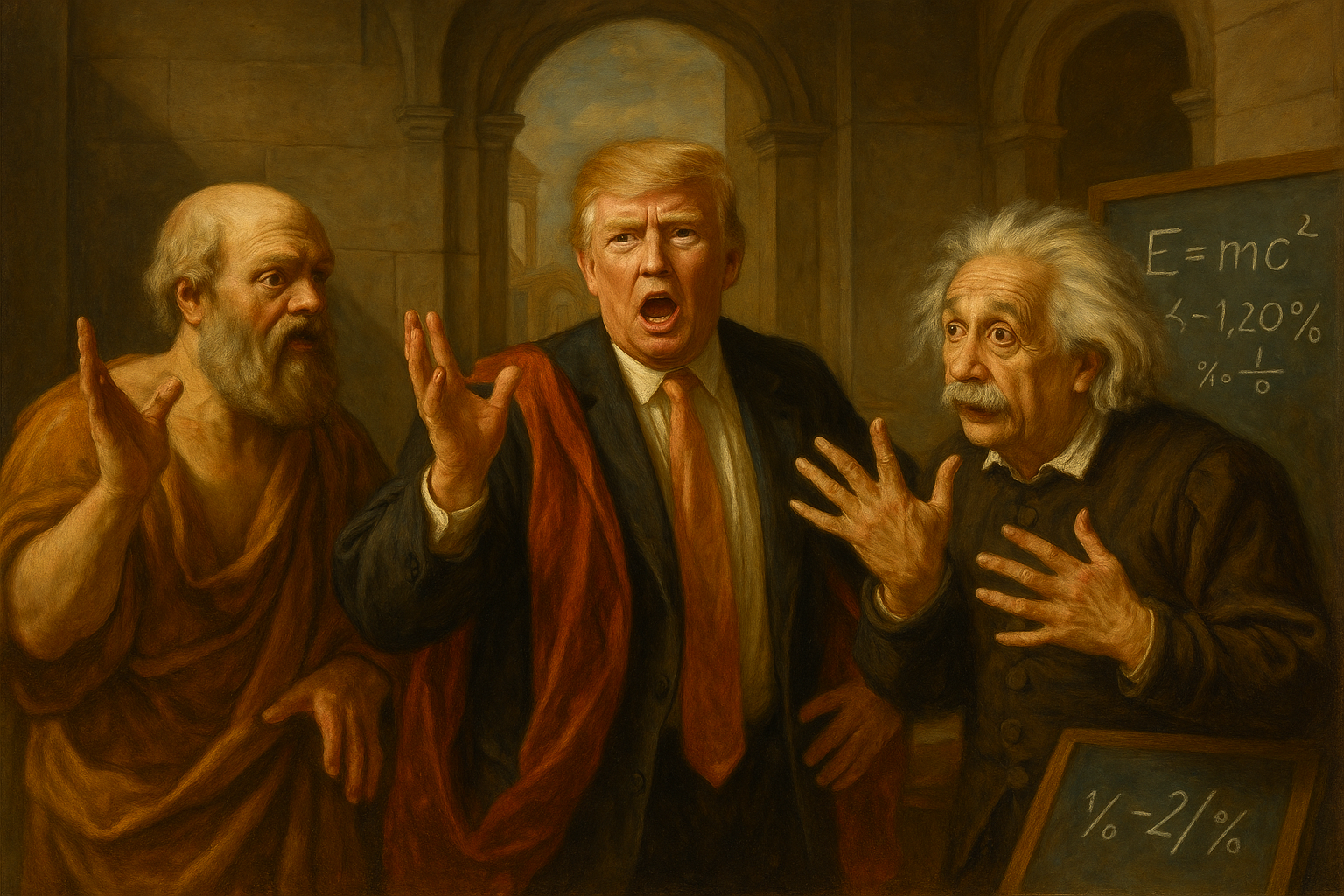 Trump, Einstein, and Socrates Walk Into a Blog – Let's Talk About It ...
